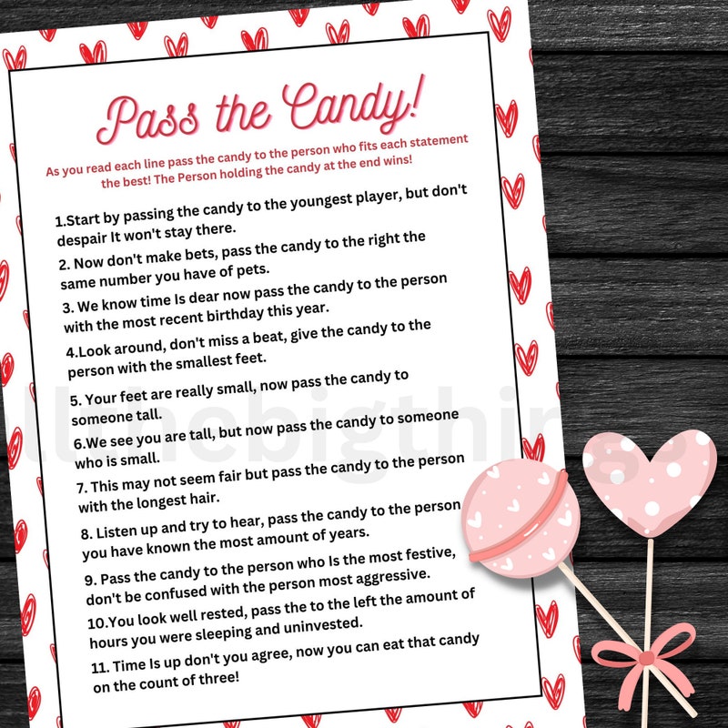 Valentine Candy Printable - Etsy