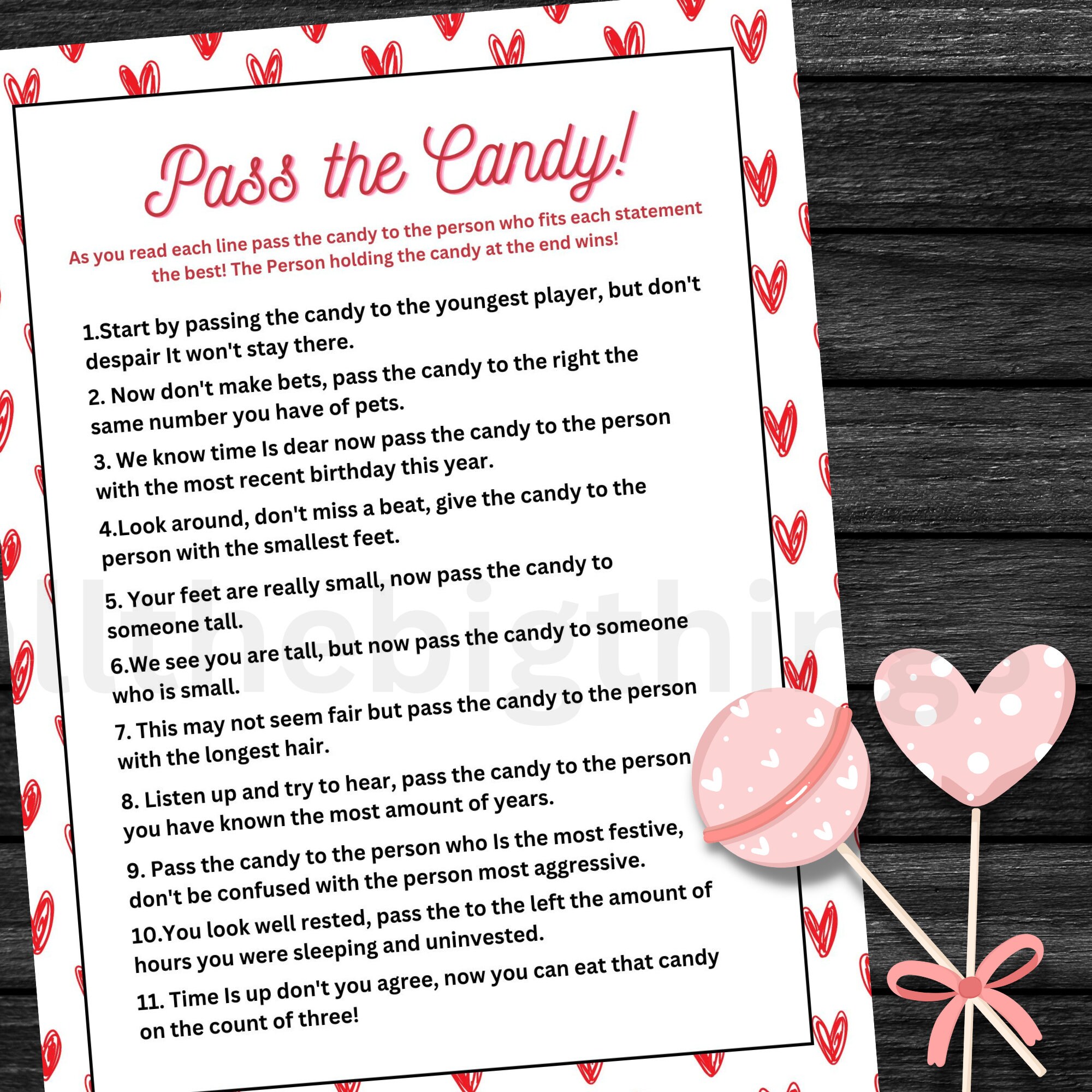 Valentine's Day Pass the Candy | Valentine's Party Games | Valentines ...