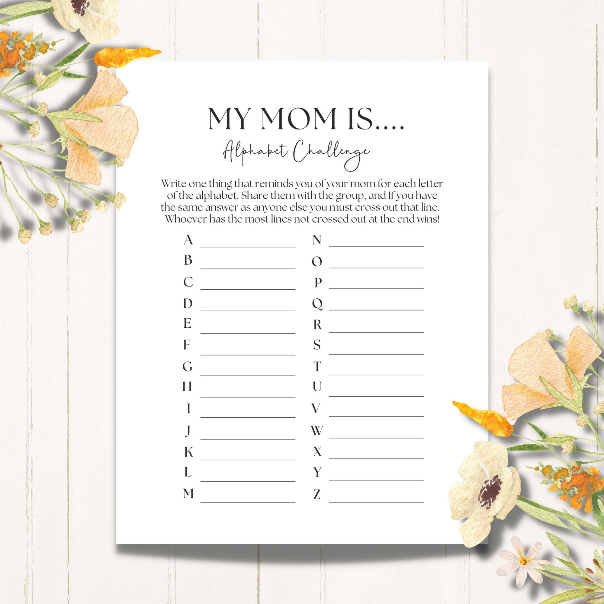 Printable Mother's Day Game Bundle, 5 Games, Mothers Day Game, Games ...