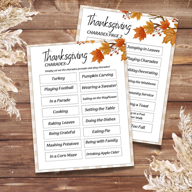 Thanksgiving Games Bundle, Printable Games, Dinner Party Games ...