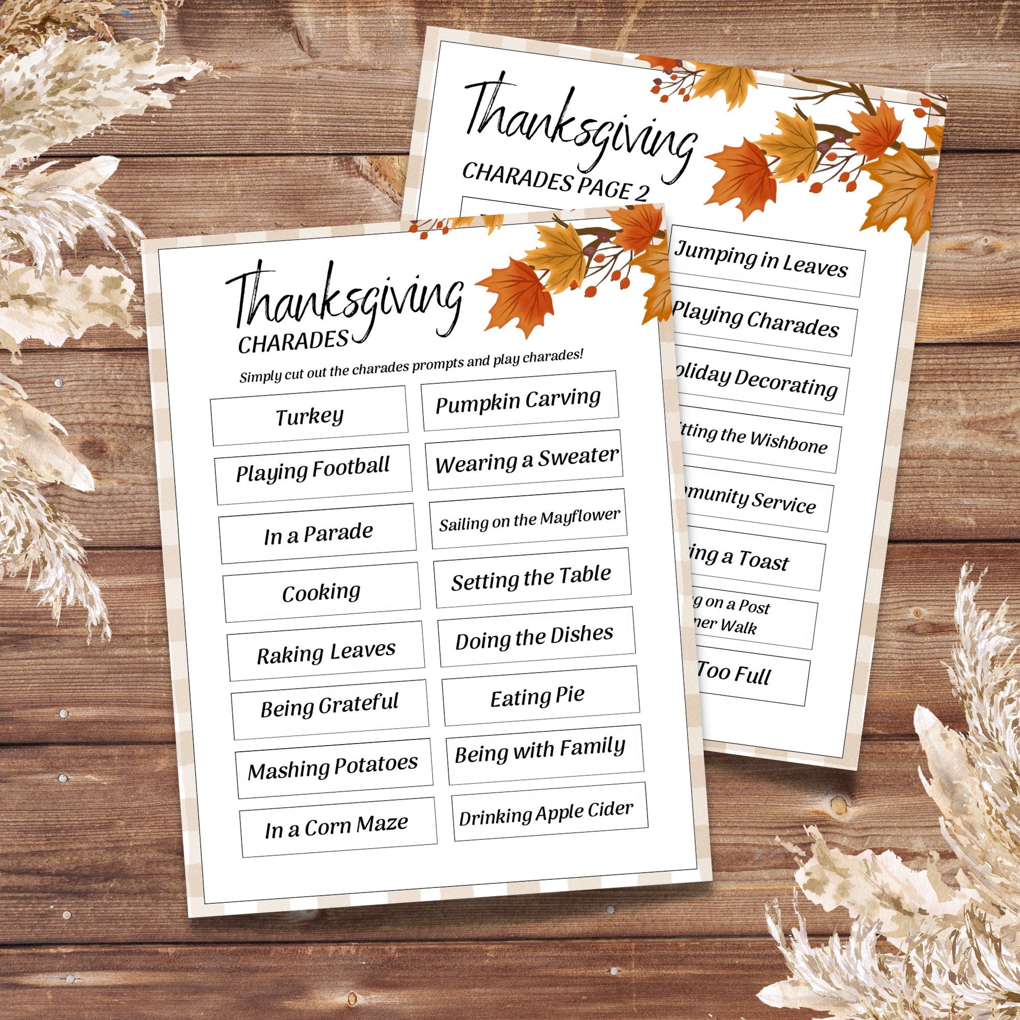 Thanksgiving Games Bundle Printable Games Dinner Party - Etsy
