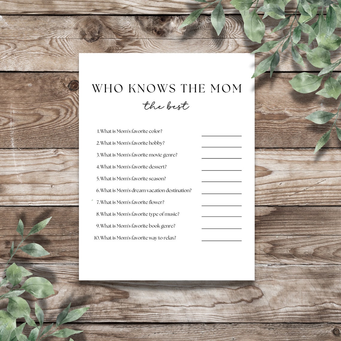 Modern Baby Shower Games, Minimalist Baby Shower Game Bundle, Modern ...