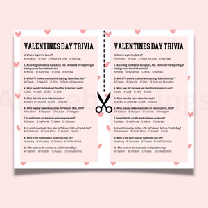 Valentines Day Trivia Game, Valentine Day Party Game for Kids ...