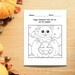 5 Halloween Coloring Page, Large Form for Toddler, Digital Download ...