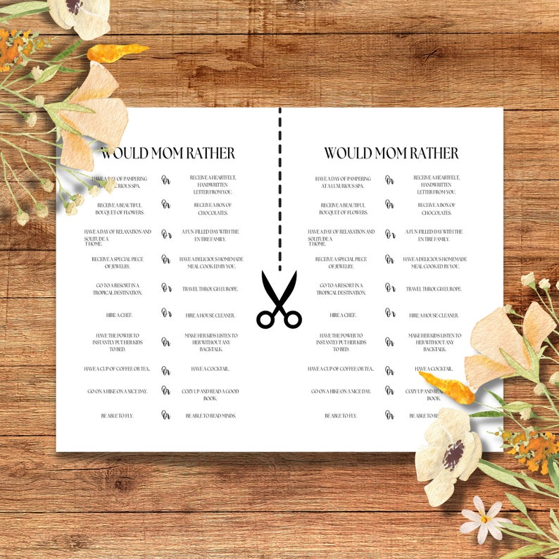 Mother's Day Quiz | Would She Rather Game | Mother Day Trivia Game ...