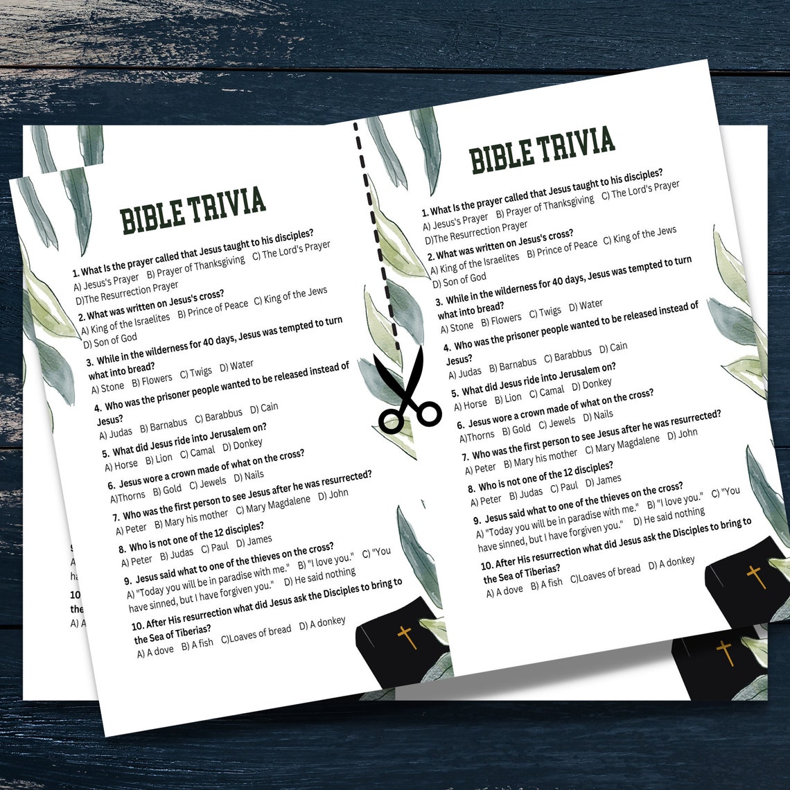 Bible Trivia, Church Party Game, Bible Game, Fun Church Game, Bible ...