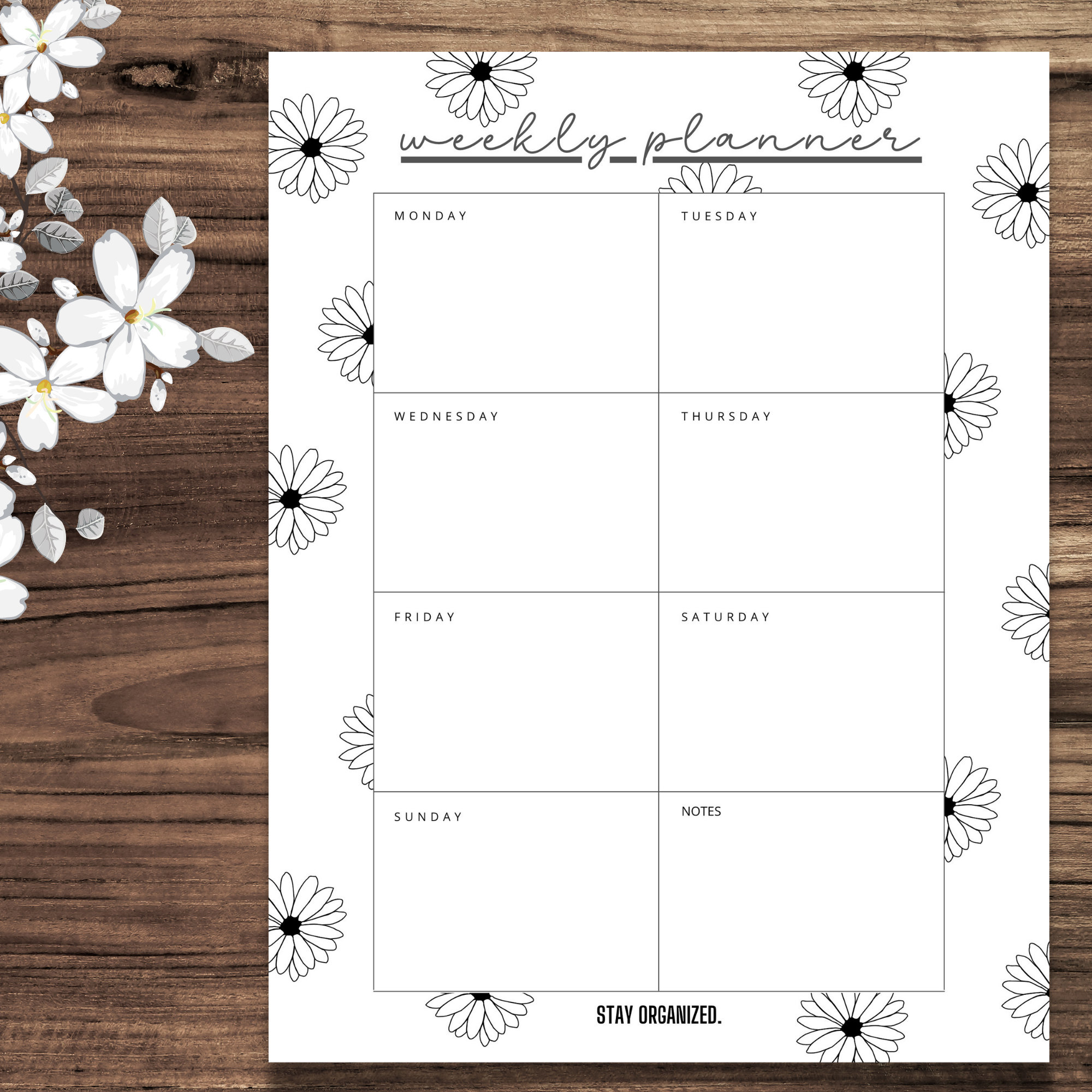 Weekly Organizer, Weekly Schedule, Weekly Planner Printable to Do List ...
