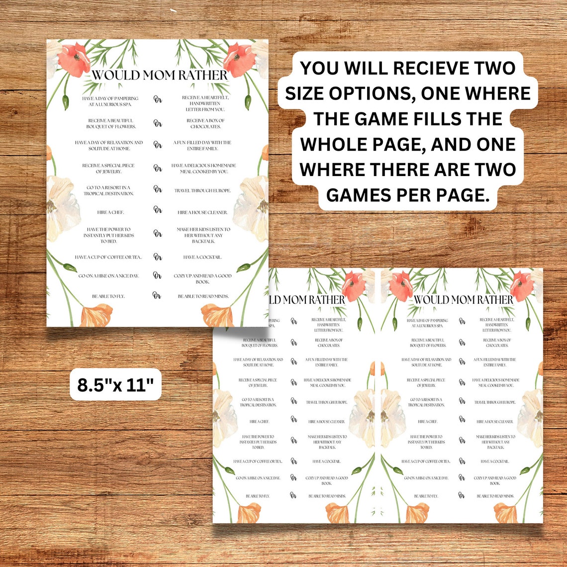 Mother's Day Quiz | Would She Rather Game | Mother Day Trivia Game ...