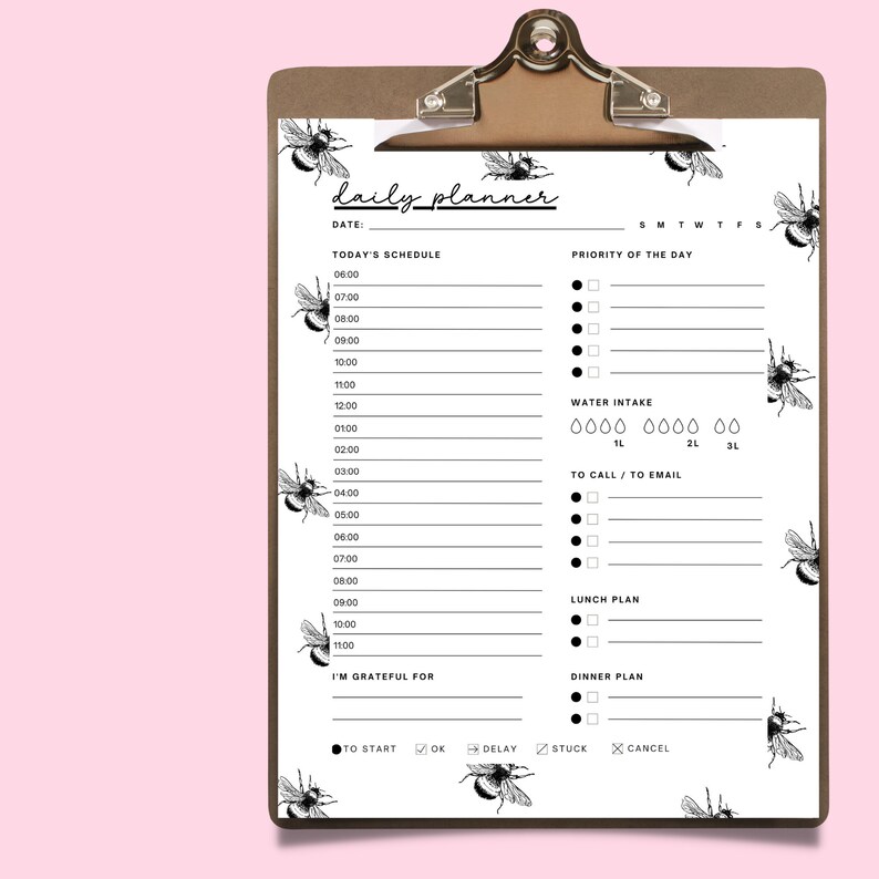 Printable Goal Planner Bundle, Daily Weekly Monthly Quarterly Yearly ...