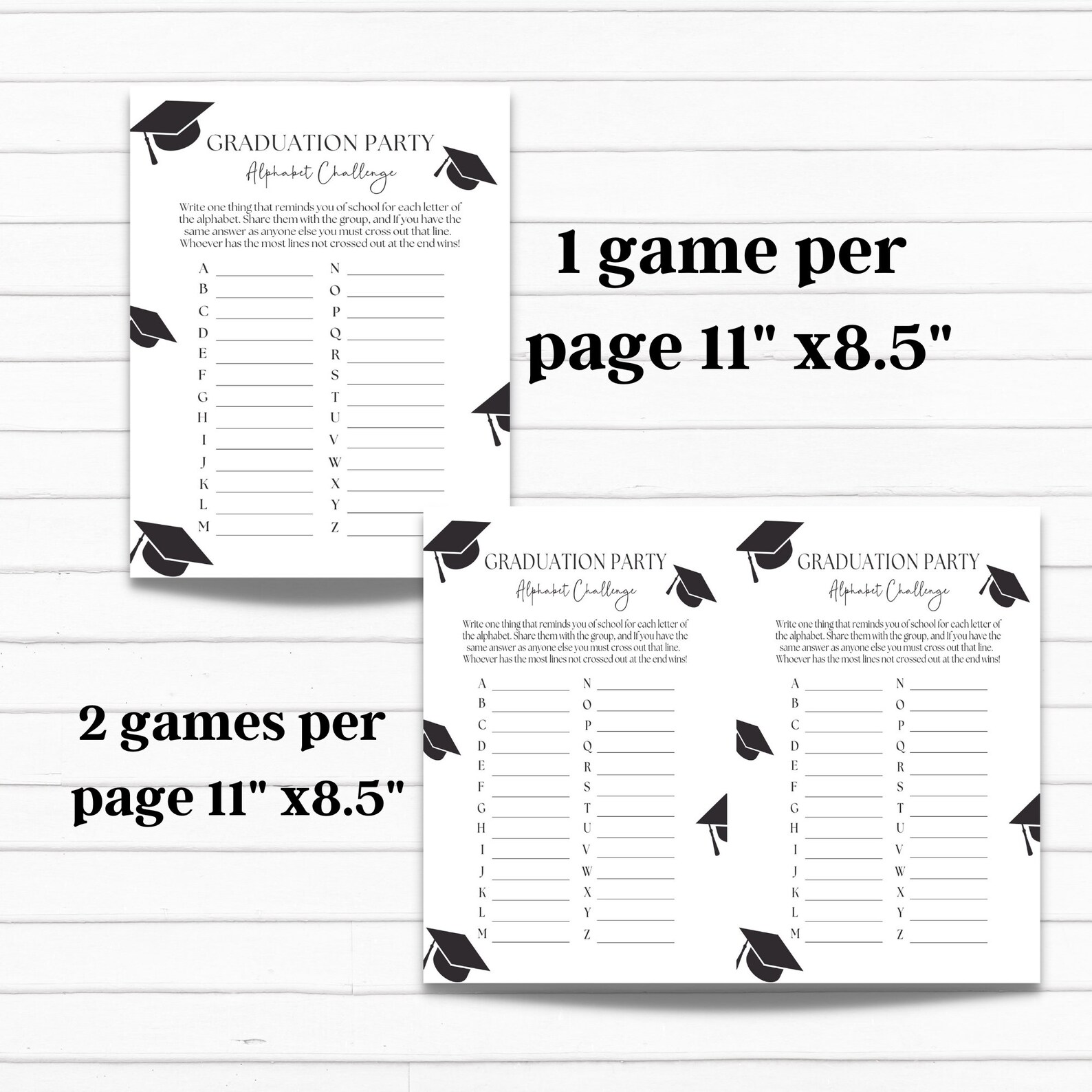 Grad Games | Graduation Party Games | School Scattergories | Graduation ...