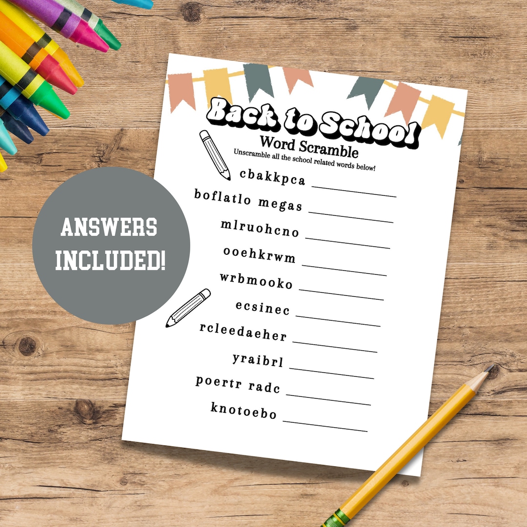 School Games, Back to School Games, Classroom Games, School Game, Back ...