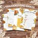 Thanksgiving Games Bundle, Printable Games, Dinner Party Games ...