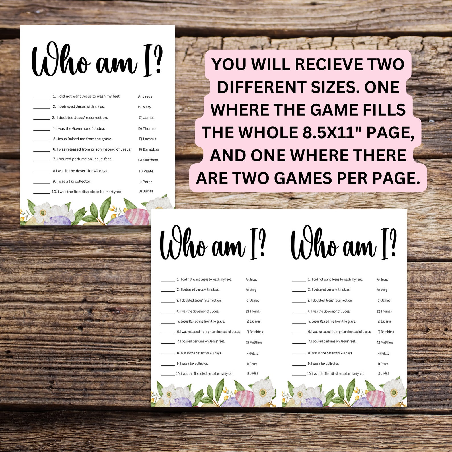 Bible Match Party Game | Bible Games for Kids & Adults | Fun Church ...