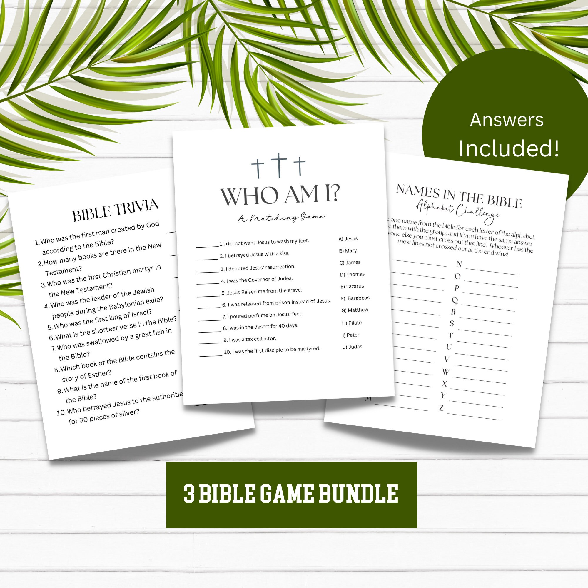3 Bible Games| Bible Trivia | Bible Trivia Game | Bible Games ...