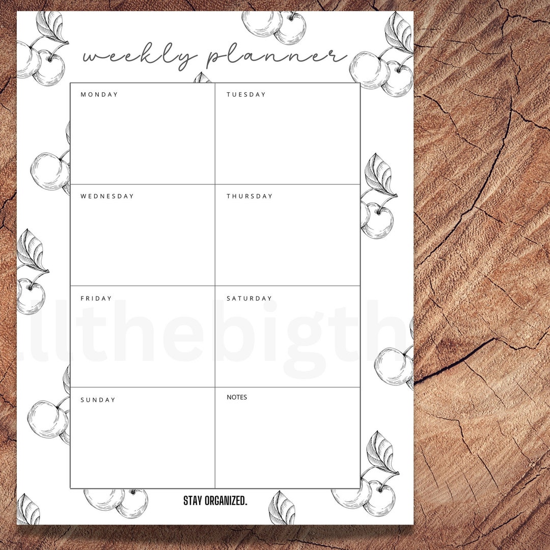 Aesthetic Weekly Planner | Pretty Weekly Planner 2023 Weekly Dated ...