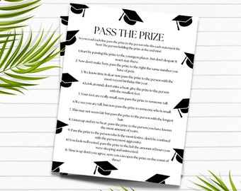 Graduation Games, Pass the Gift Game, Graduation Games Printable, Pass ...