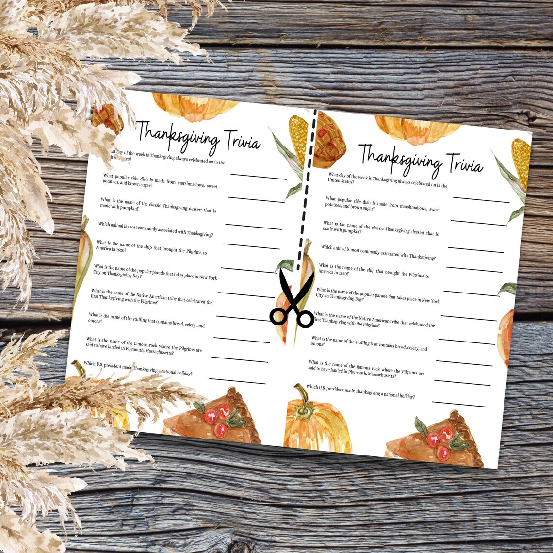 Thanksgiving Games Bundle, Printable Games, Dinner Party Games ...