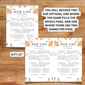 Mother's Day Mad Libs | Mad Libs | Mother Day Game | Printable Mothers ...