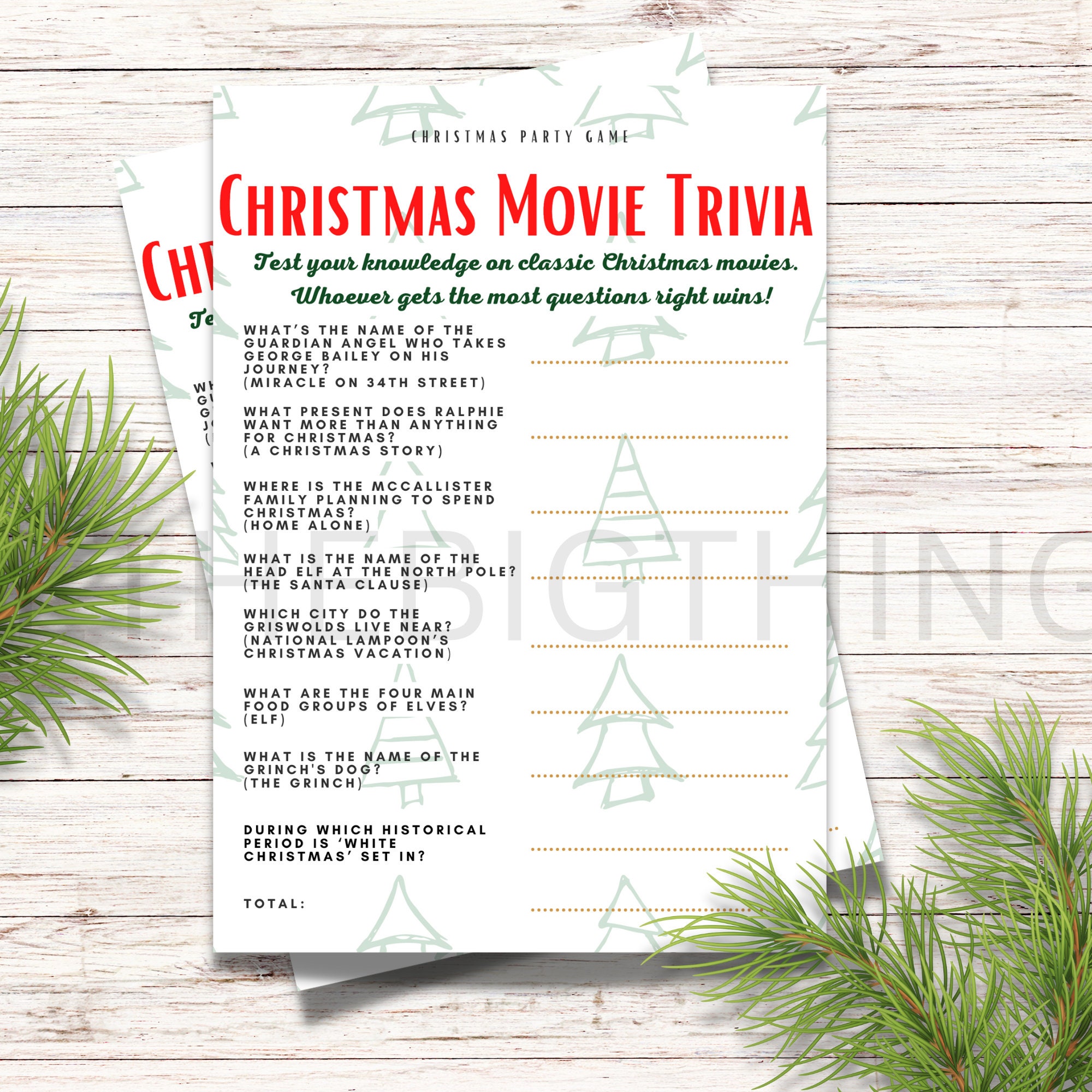 White Christmas Movie Trivia