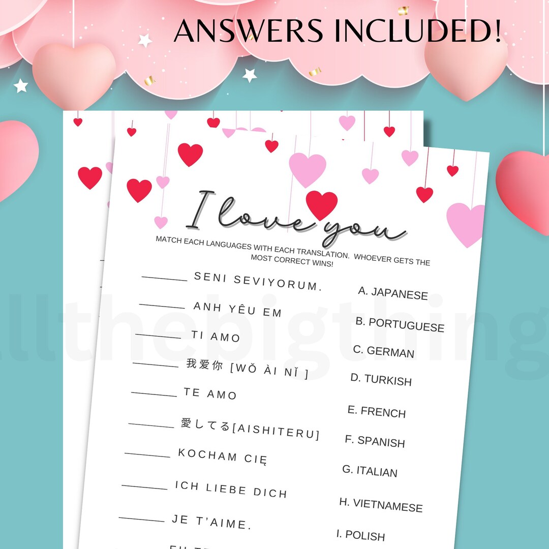 Valentine's Day Trivia Game | Adult Valentines Day Trivia Game ...