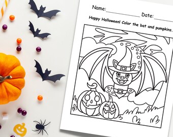 GIANT Halloween Coloring Page *digital Download* - Etsy UK