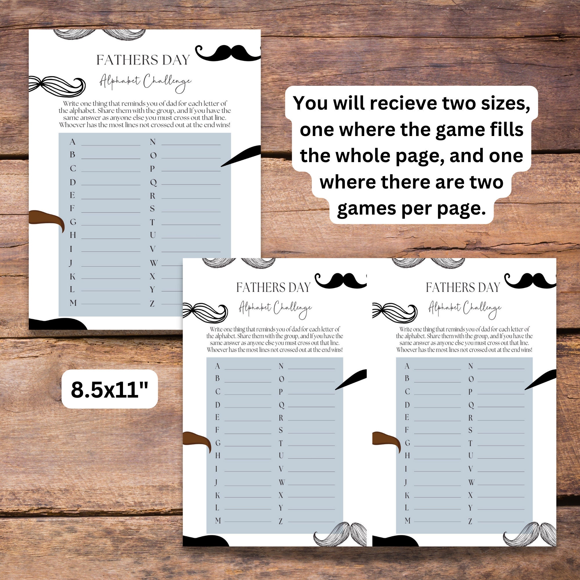 Printable Father's Day Games Bundle, Father's Day Quiz, Family Game ...