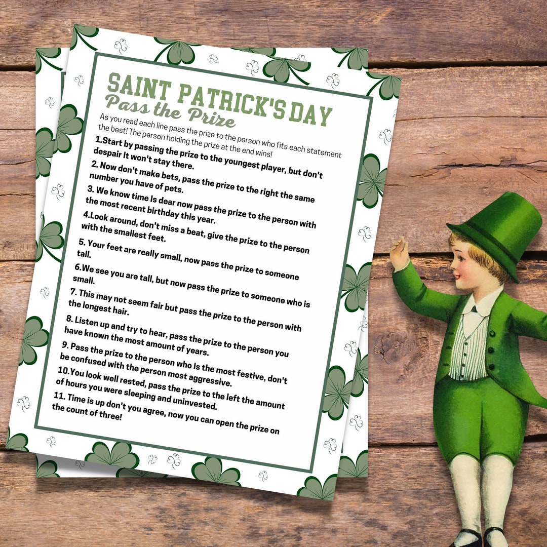 St. Patrick's Left Right Game | Pass the Prize | St Patrick's Day Games ...