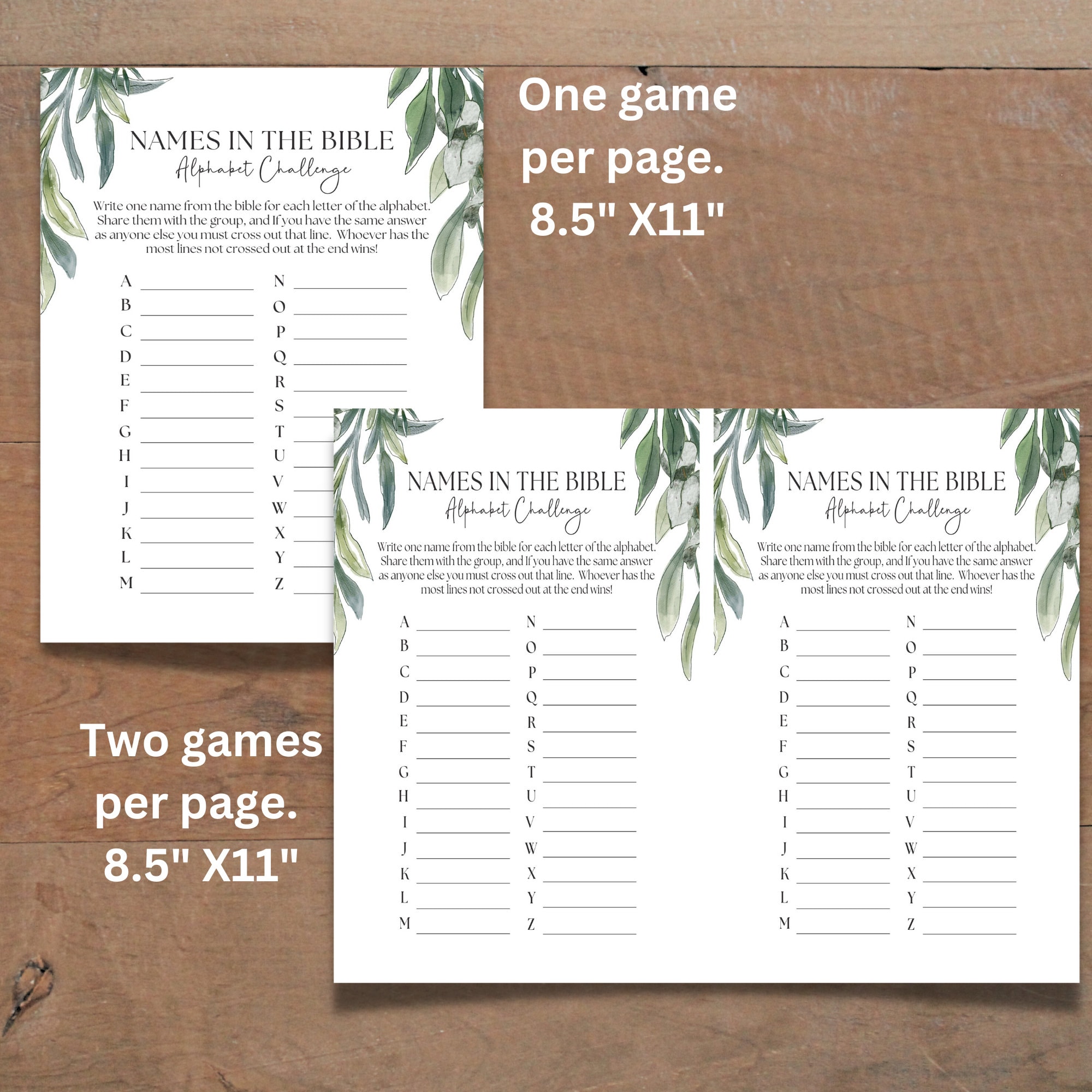 3 Bible Games Bible Trivia Bible Trivia Game Bible Games - Etsy
