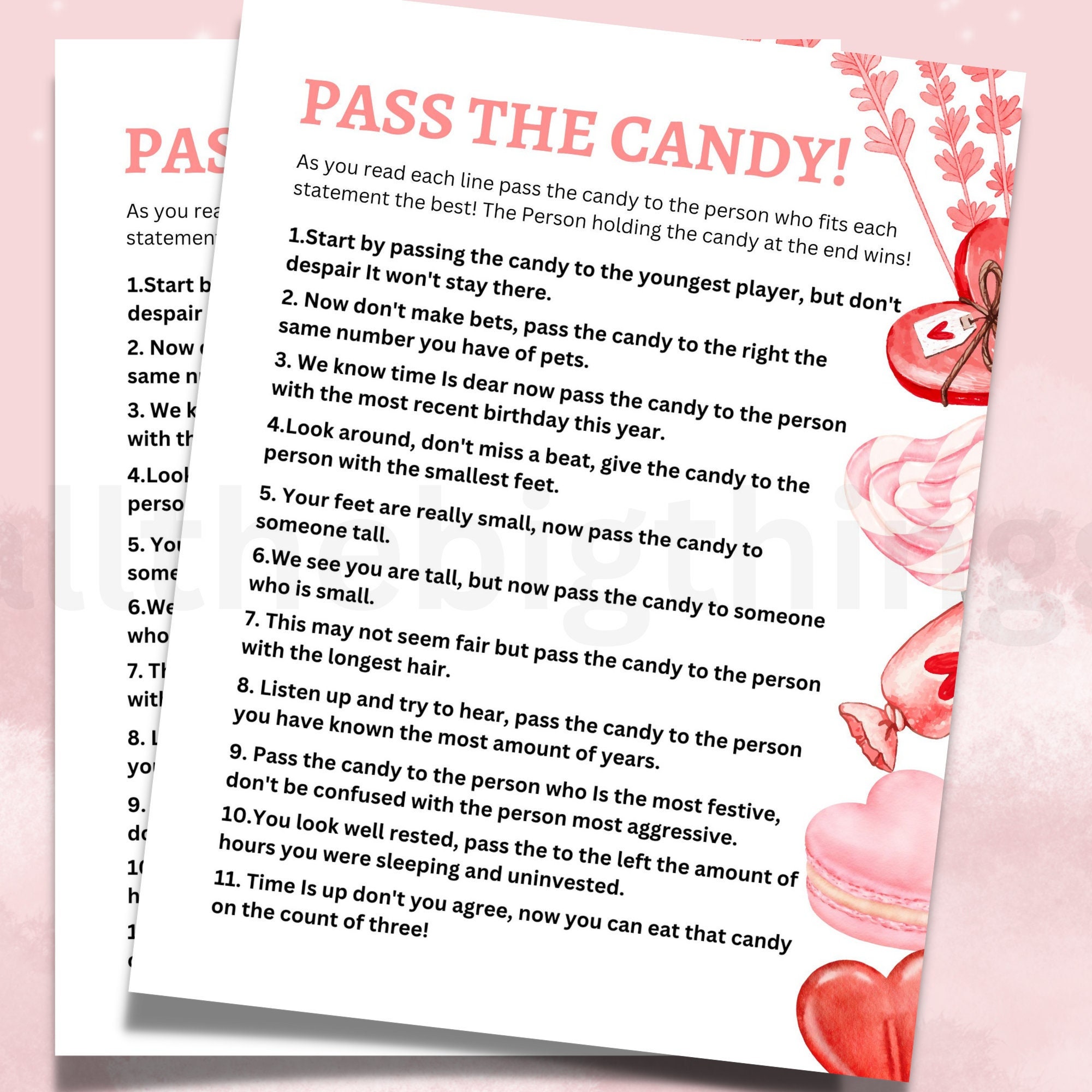 Valentine's Day Pass the Candy | Valentine's Party Games | Valentines ...