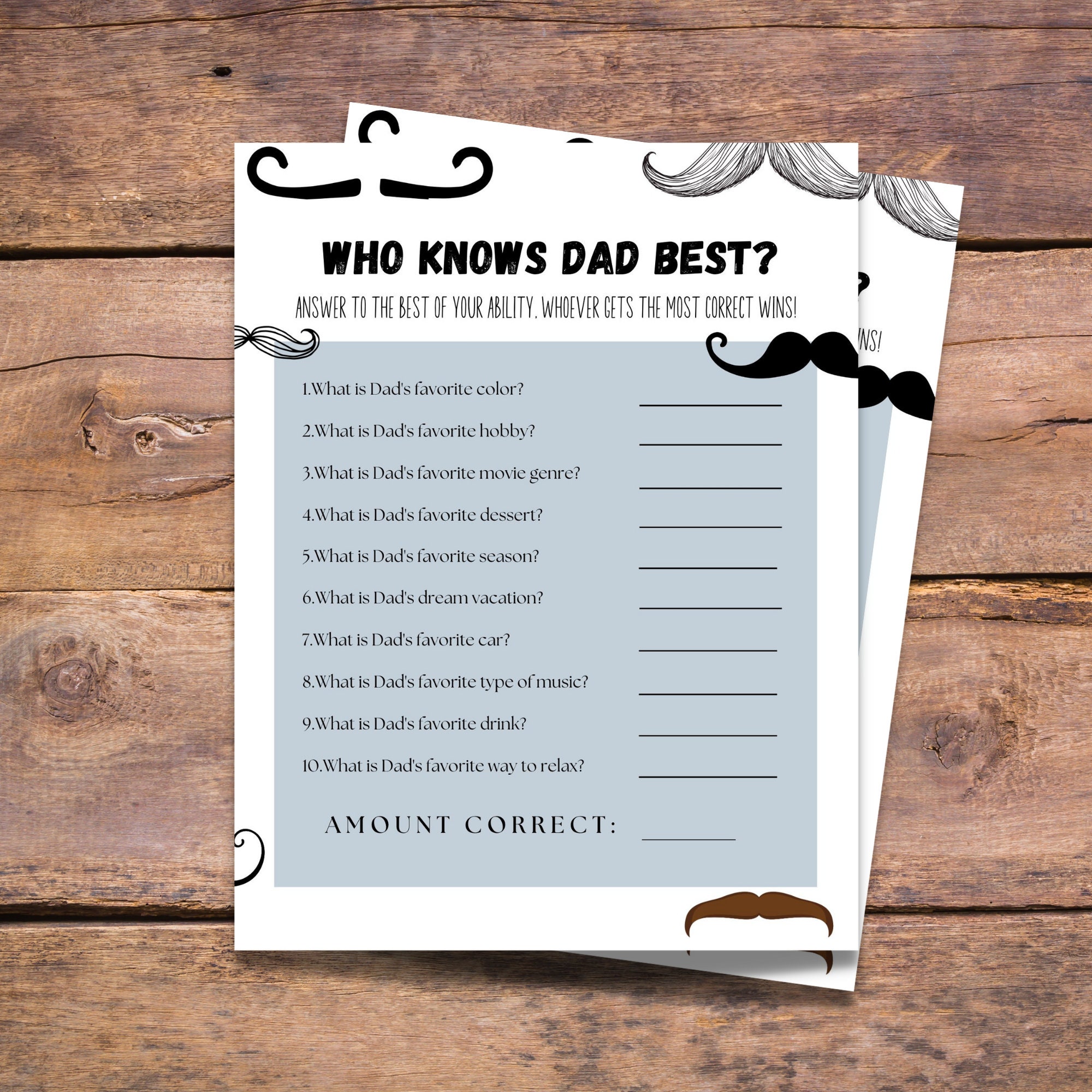 Father's Day Game Bundle | Printable Father's Day Games for Kids and ...