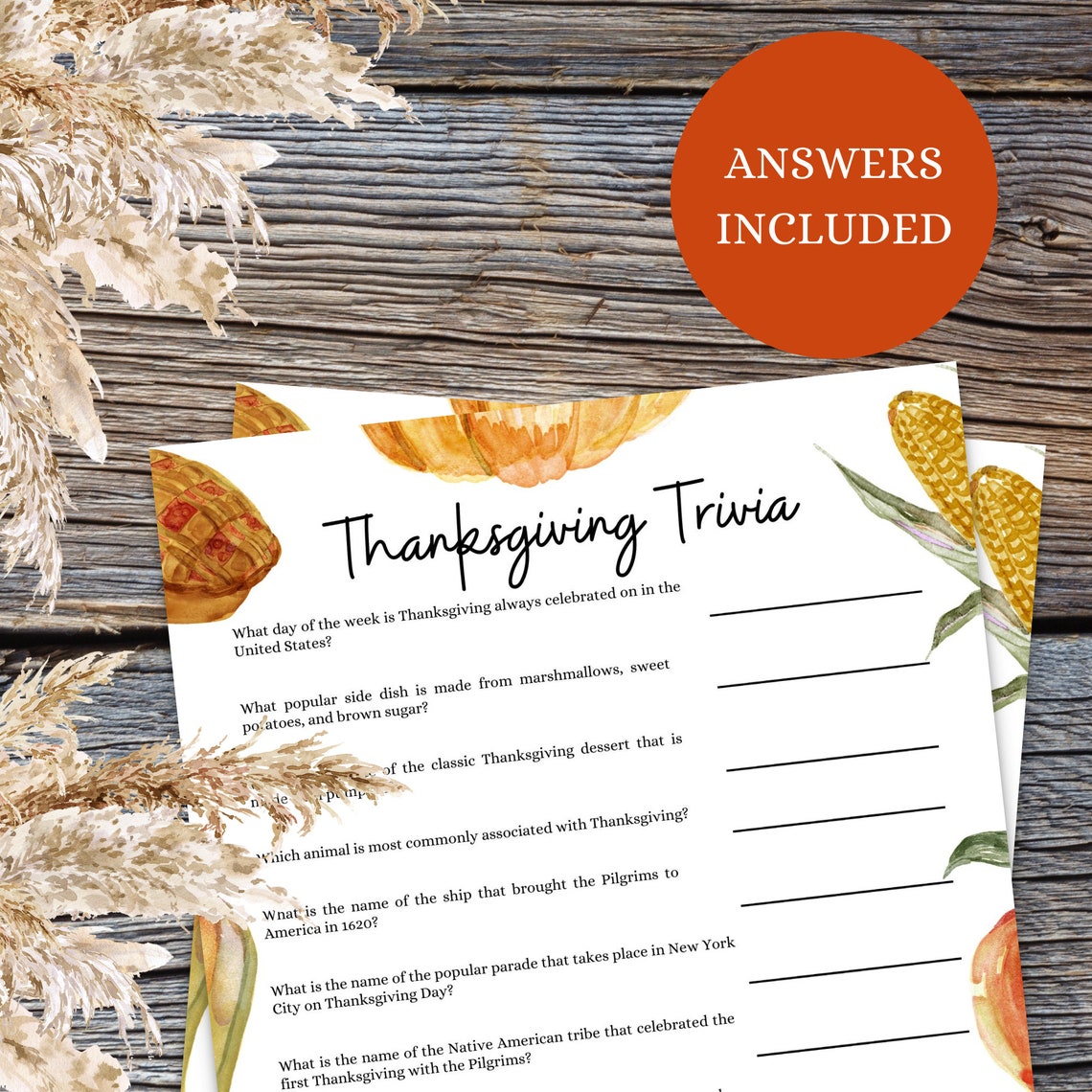 Thanksgiving Games Bundle, Printable Games, Dinner Party Games ...