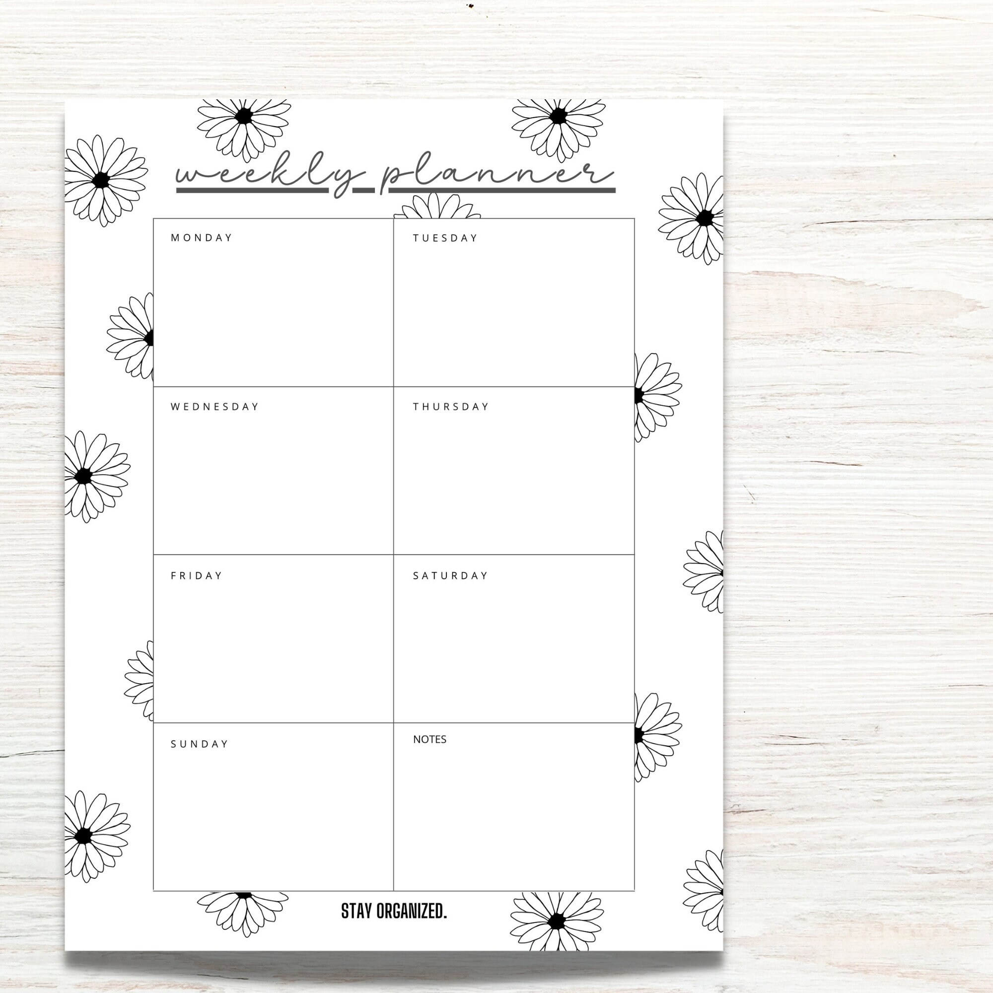 Weekly Organizer, Weekly Schedule, Weekly Planner Printable to Do List ...