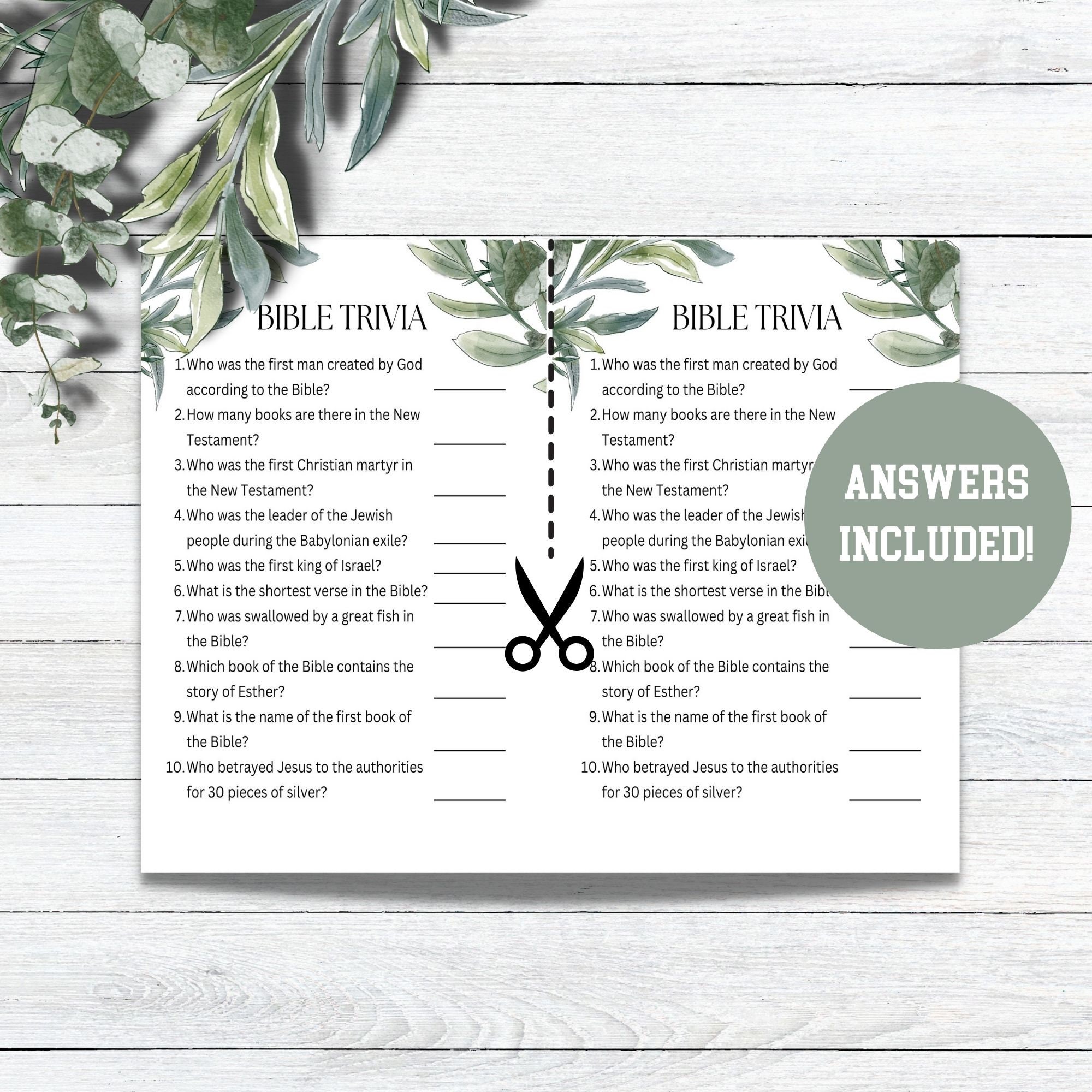 3 Bible Games Bible Trivia Bible Trivia Game Bible Games - Etsy