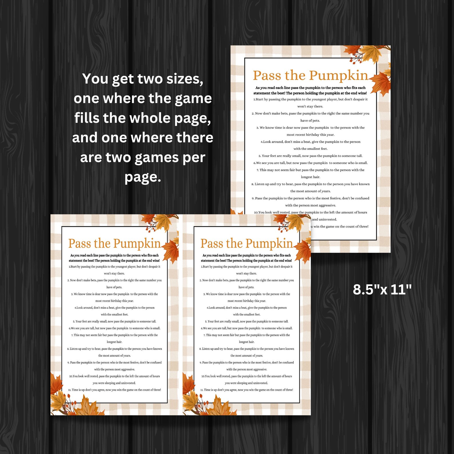 Thanksgiving Games Bundle Printable Games Dinner Party - Etsy