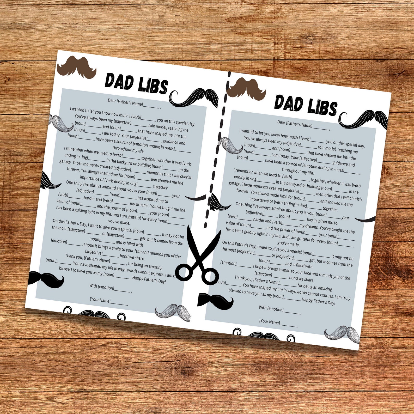 Father's Day Game, Father's Day Gift, Dad Libs Activity! Cool Dad ...