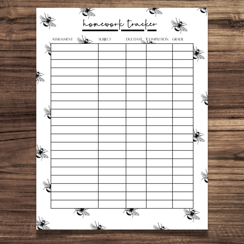 Printable Homework To-do-list , Fillable Homework Planner, Homework ...