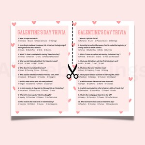 Galentines Day Trivia Game, Galentines Day Party Game, Valentines Day ...
