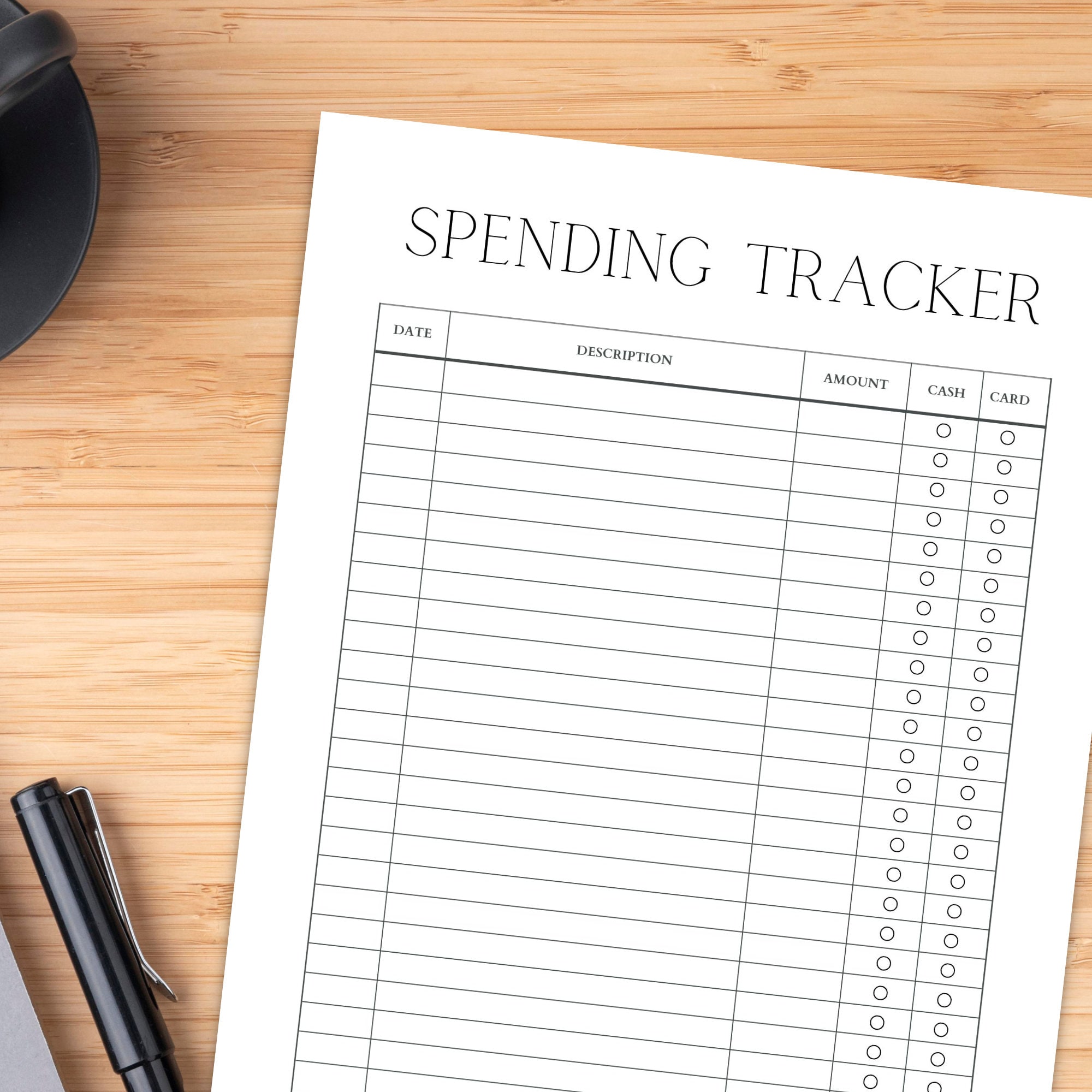 Weekly Spending Tracker, Spending Tracker, Expense Tracker Printable ...