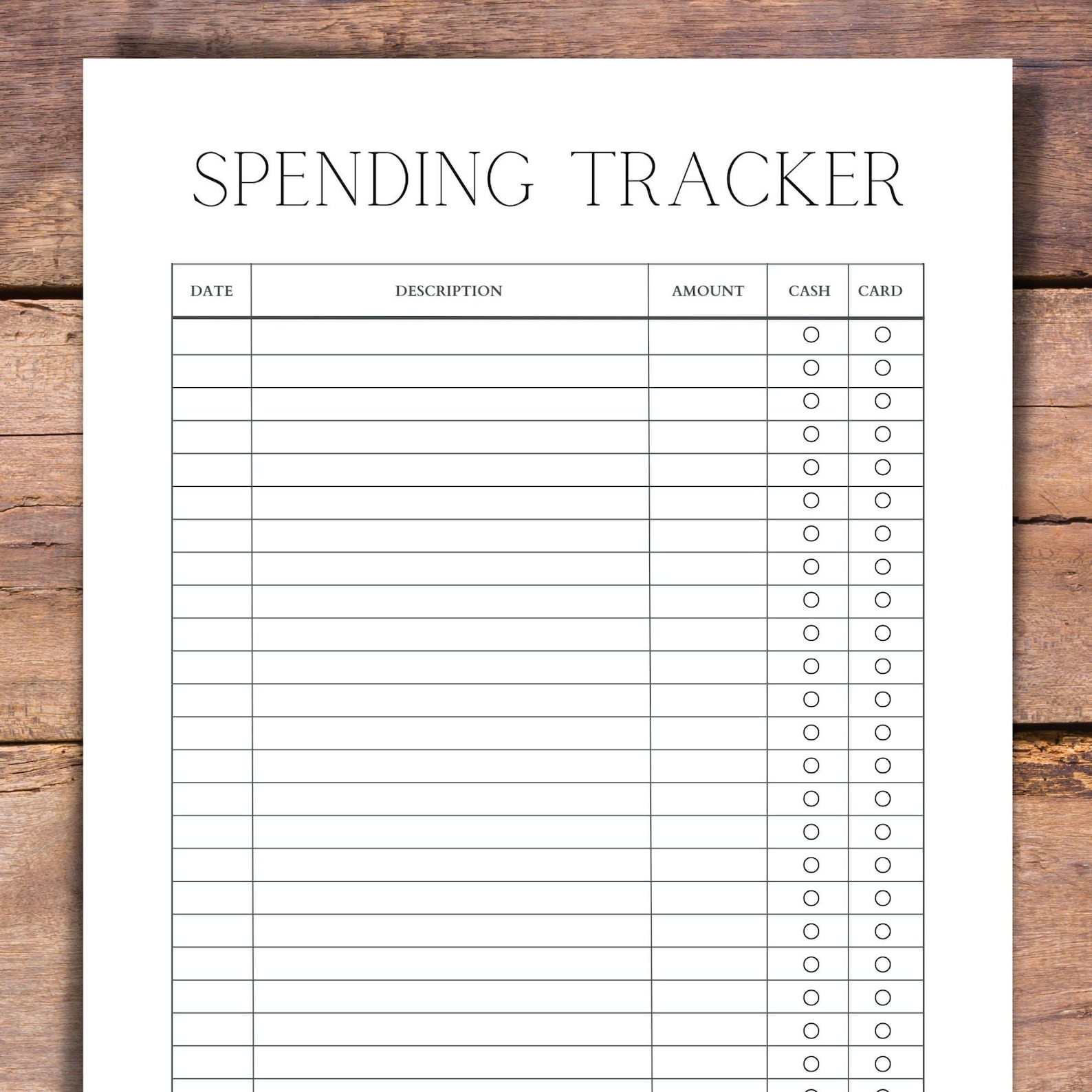 Weekly Spending Tracker, Spending Tracker, Expense Tracker Printable ...