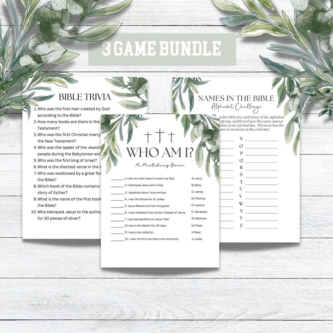 3 Bible Games| Bible Trivia | Bible Trivia Game | Bible Games ...