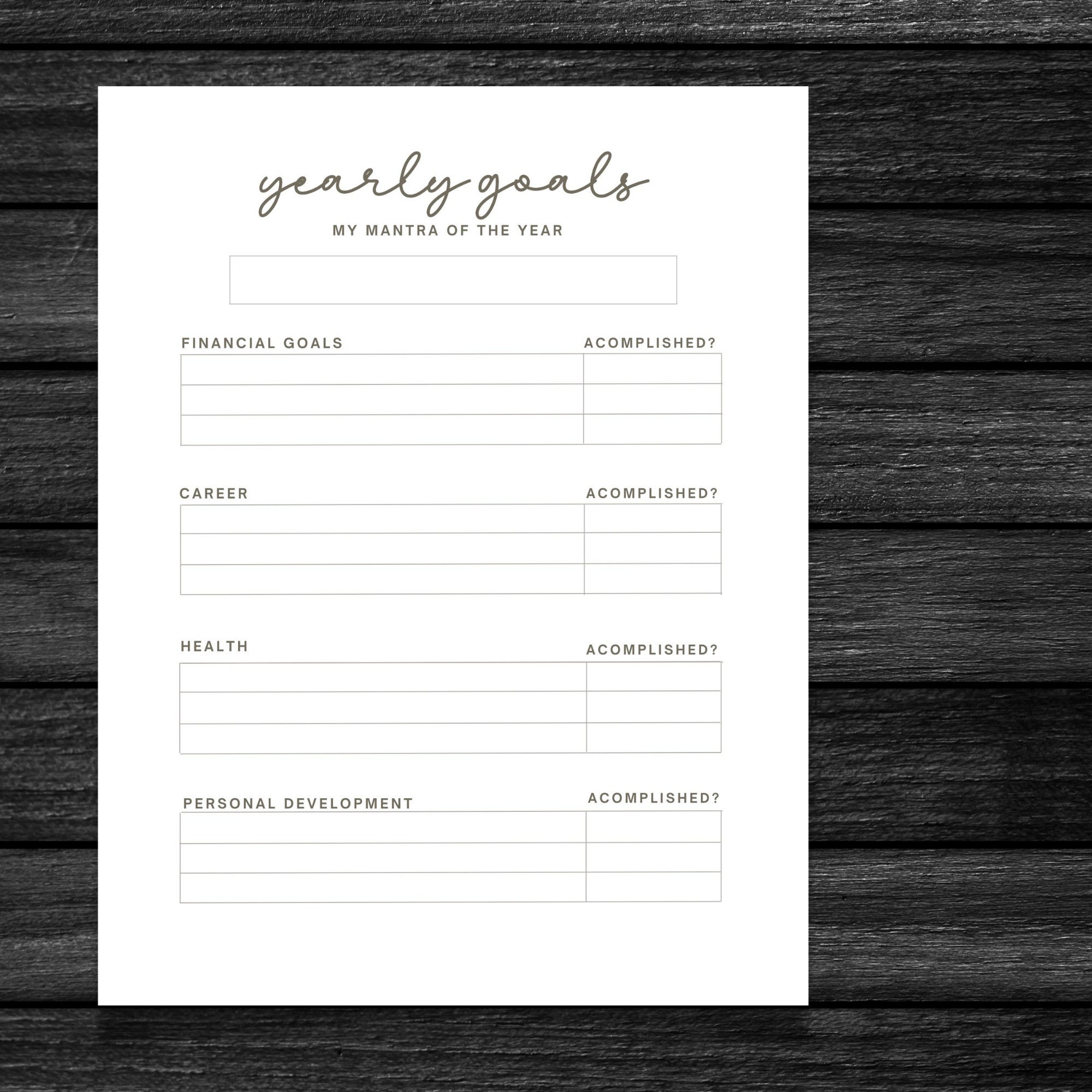 Top Goals Yearly Goals, Quarterly Goals, Monthly Goals, Weekly Goals ...