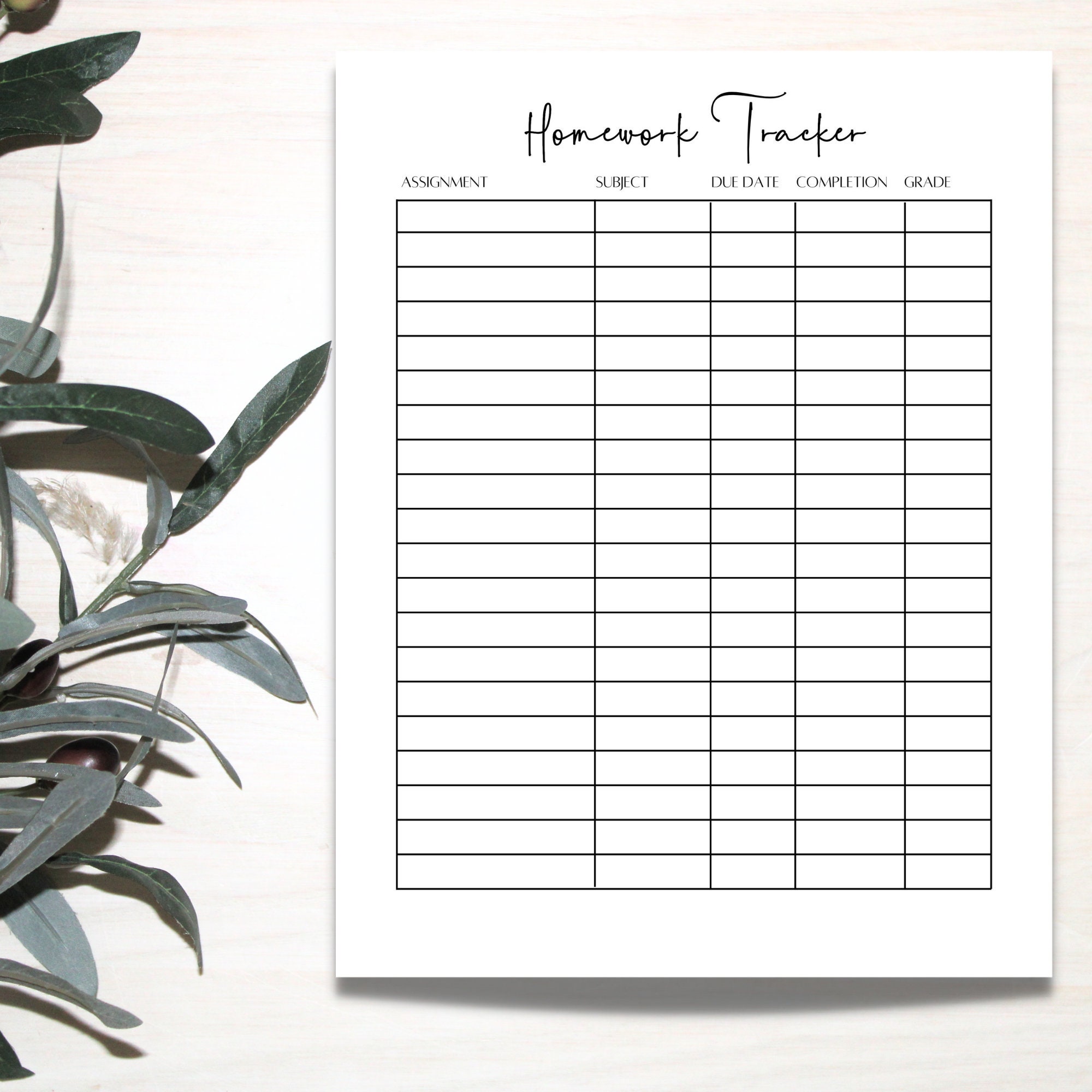 Printable Homework To-do-list , Fillable Homework Planner, Homework ...