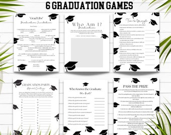 Graduation Games Bundle, Graduation Games Printable, Graduation Party ...