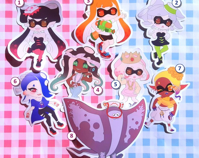 Splatoon Stickers - Etsy
