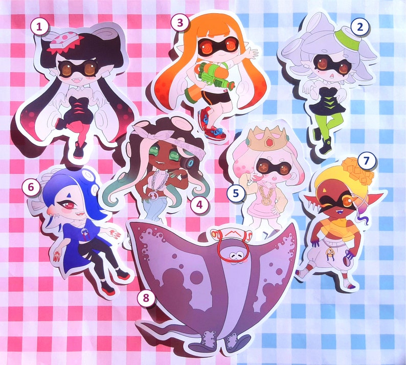 Splatoon Stickers - Etsy