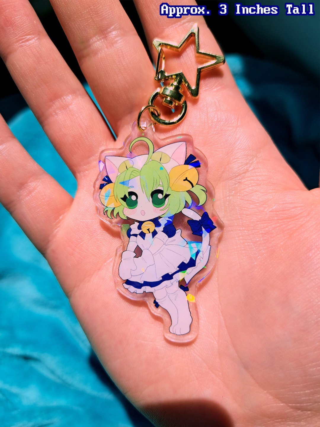 Digiko Holographic Acrylic Charm / Keychain - Etsy