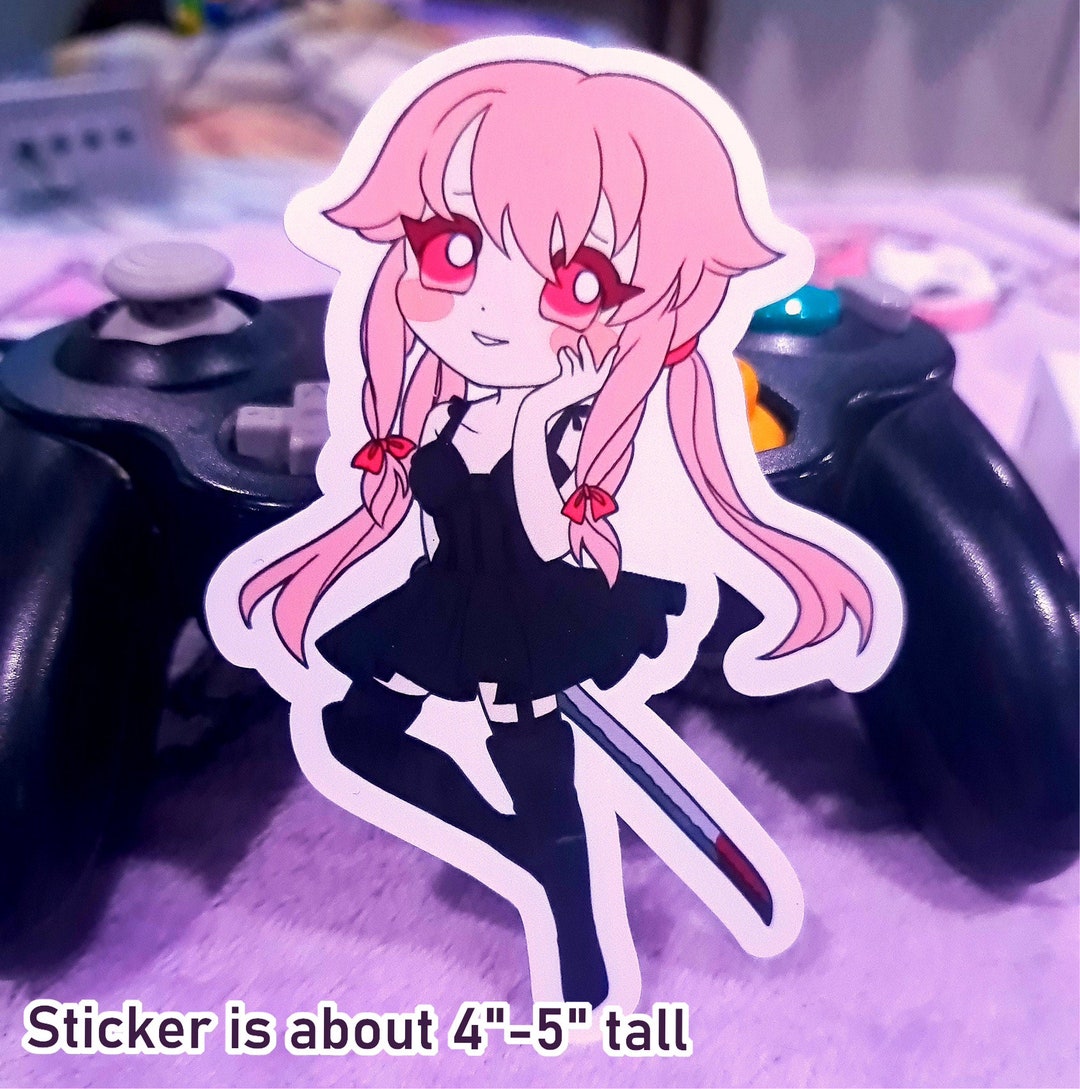 Yuno Gasai Future Diary Sticker - Etsy