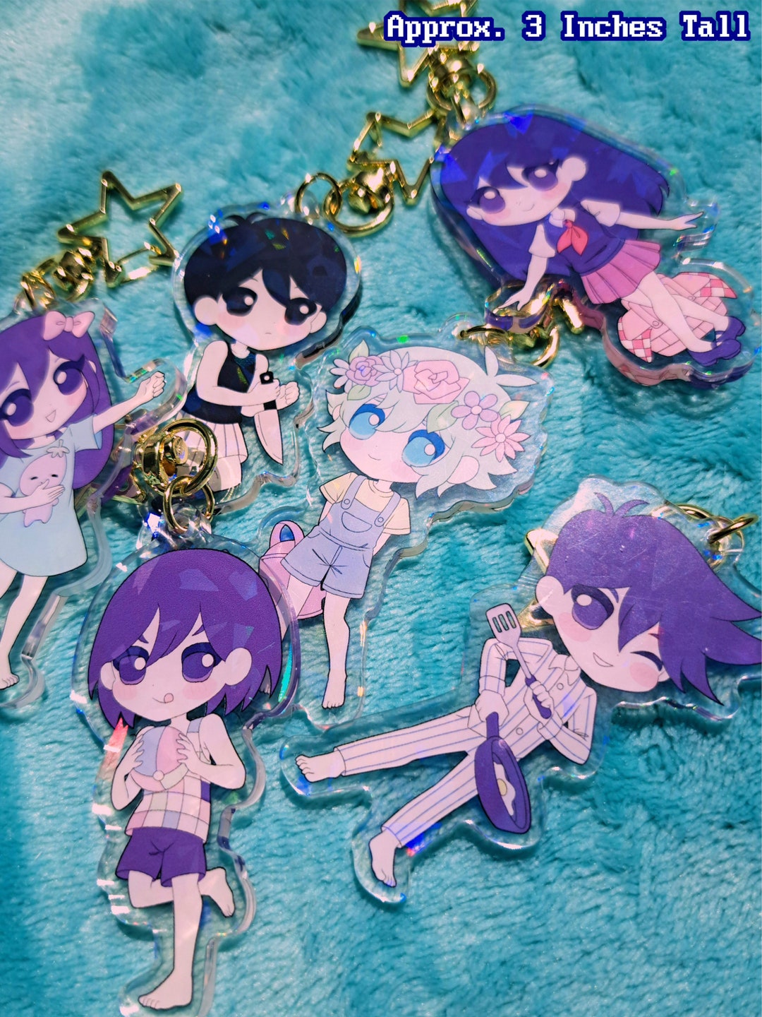 Omori Holographic Keychains / Charms - Etsy