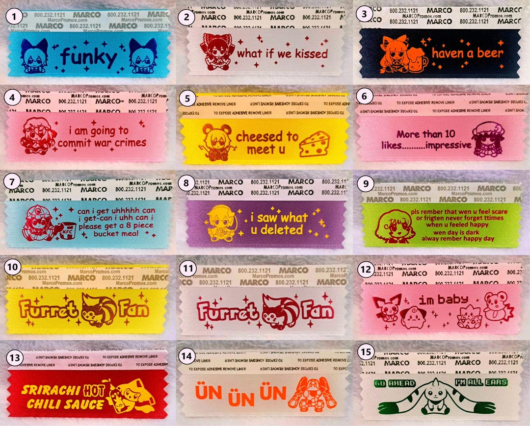 Silly Fandom Badge Ribbons (SERIES 5) - Etsy