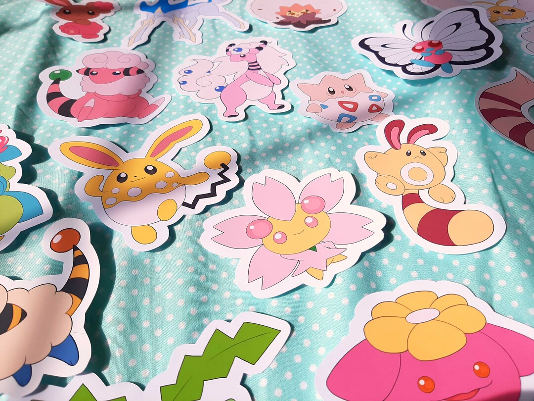 Shiny Spring Pokemon Stickers - Etsy